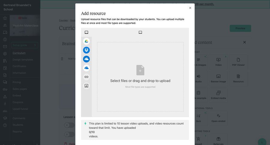Cloud integrations UI/UX design design examples | Nicelydone
